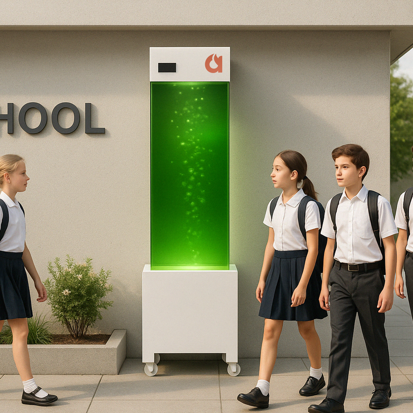 Nature-Powered Microalgae Air Purifiers for Sustainable Living – AlGreen